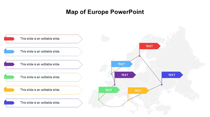 Free Editable Powerpoint Map Of Europe Graphicflashsources Europe Map