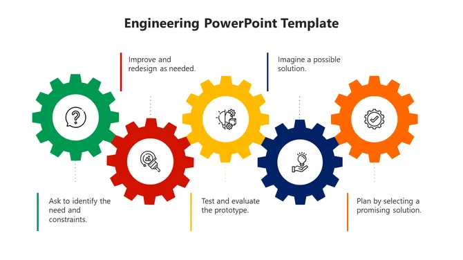 Mechanics Drawings Mechanical Engineering Powerpoint Template