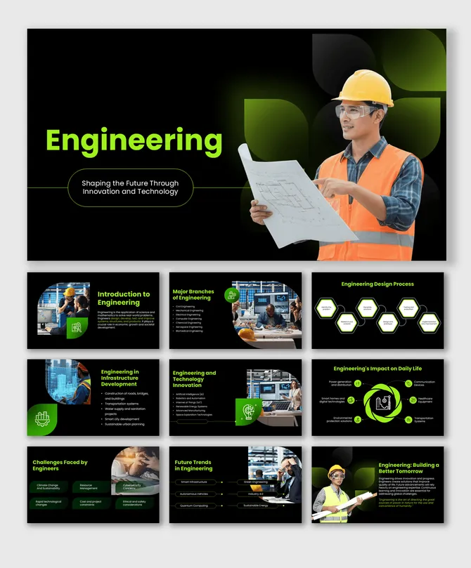 Mechanical Engineering Powerpoint Template Mechanical Engineering