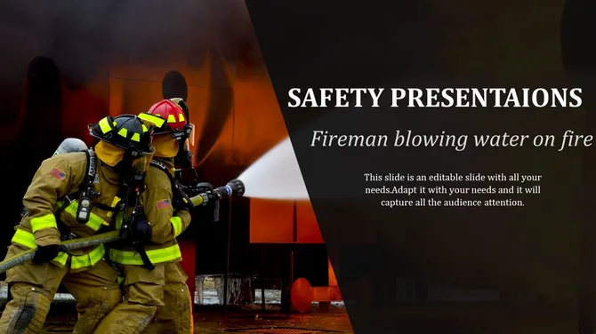 Firefighter Powerpoint Background Firefighters PowerPoint Templates