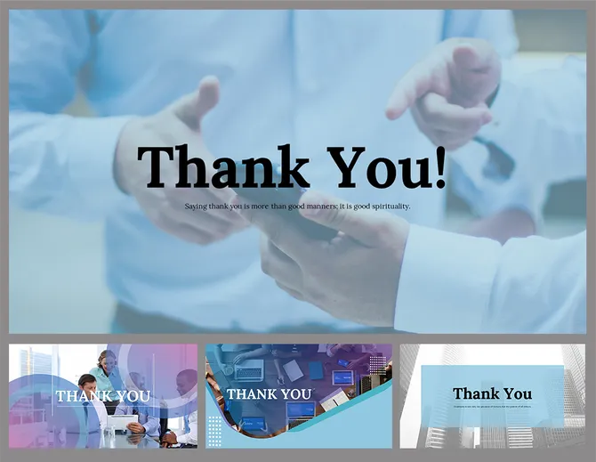 Formal Last Slide Thank You Slide For Ppt Exsol
