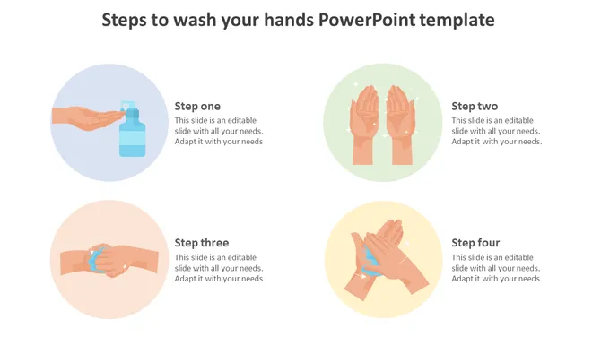 Hand Washing Powerpoint Presentation Hand Wash Icons For PowerPoint