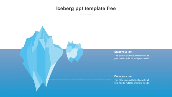 Powerpoint Grafico Iceberg Iceberg Diagram For PowerPoint And Google