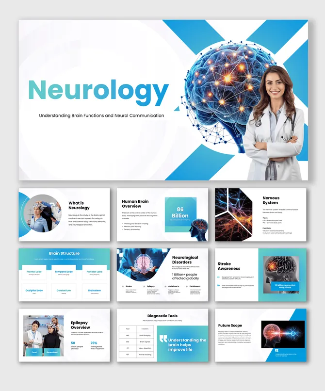 Neurology With Black Powerpoint