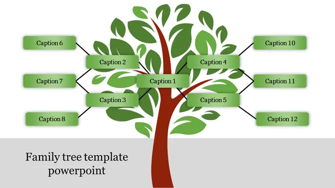 2 Generation Family Tree Template