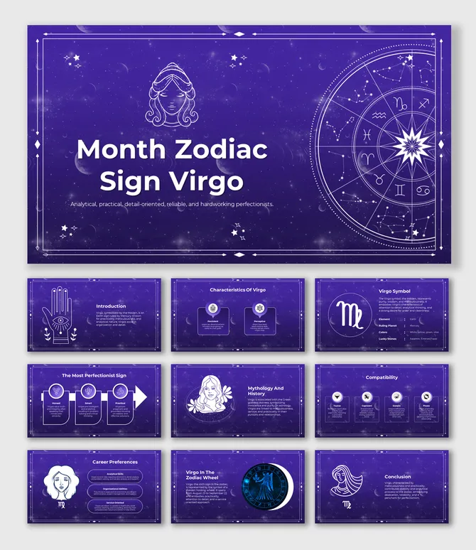 Zodiac Aries 02 Powerpoint Template