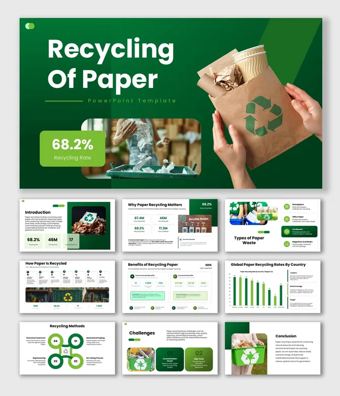 Recycling and Sustainability PowerPoint and Google Slides