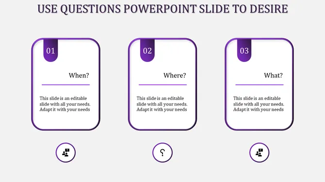 Purple Animated Question Mark For Powerpoint