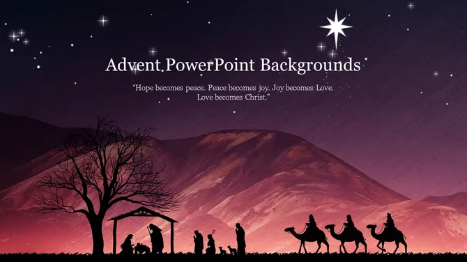 Nativity Powerpoint Background Nativity PowerPoint Presentation