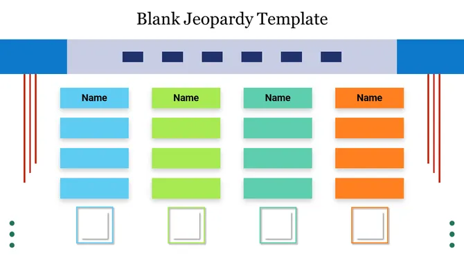 Blank Jeopardy Board Template