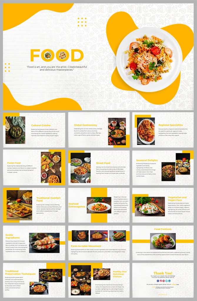 Menu Powerpoint Template
