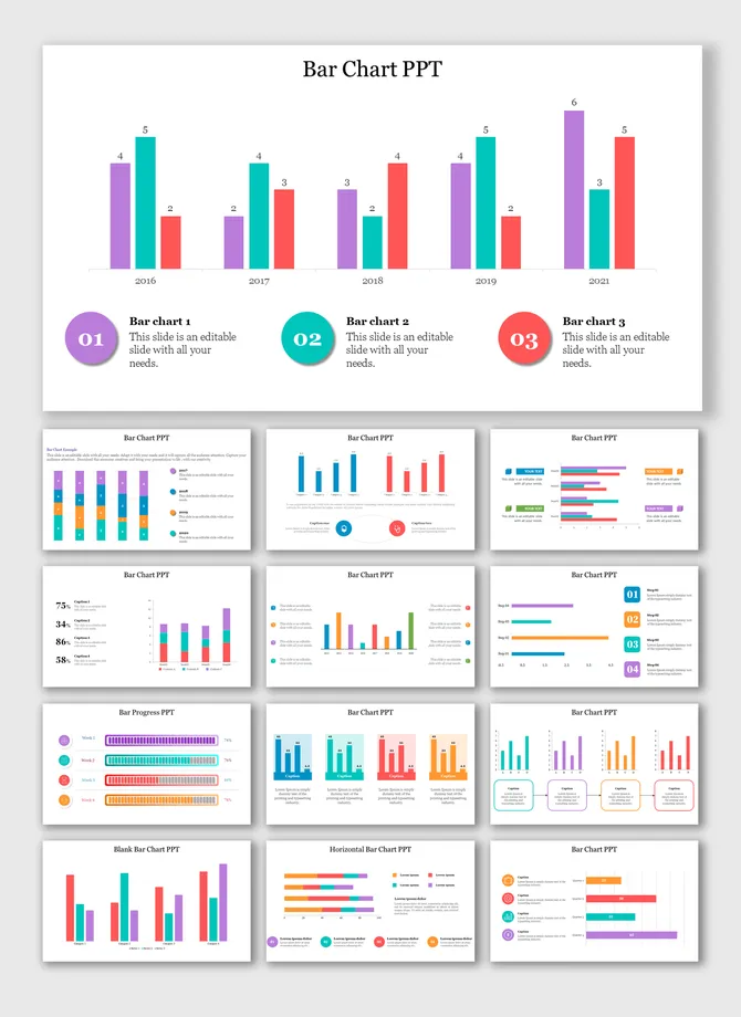 Progress Bar Chart Example Of Ppt Powerpoint Shapes