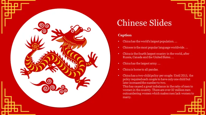 Chinese Dragon Powerpoint Template