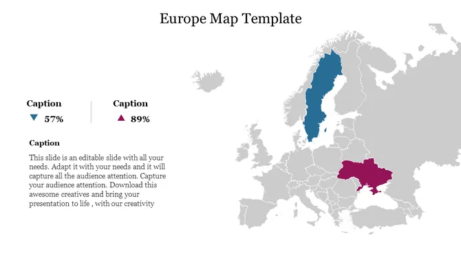 Free Editable Powerpoint Map Of Europe Graphicflashsources Europe Map