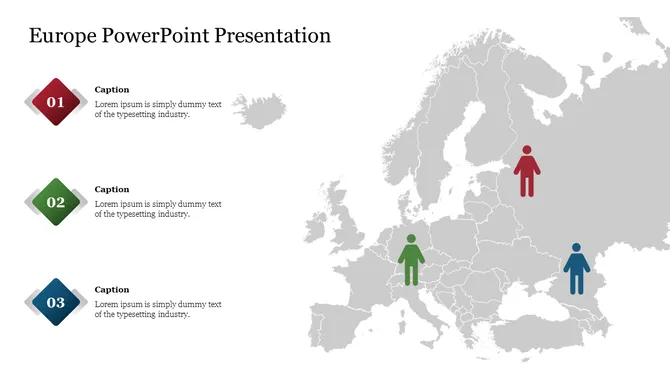 Europe Map Powerpoint Template Ciloart
