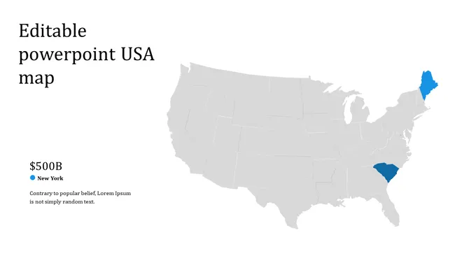 Powerpoint Usa Map United States Map Ppt Sketchbubble
