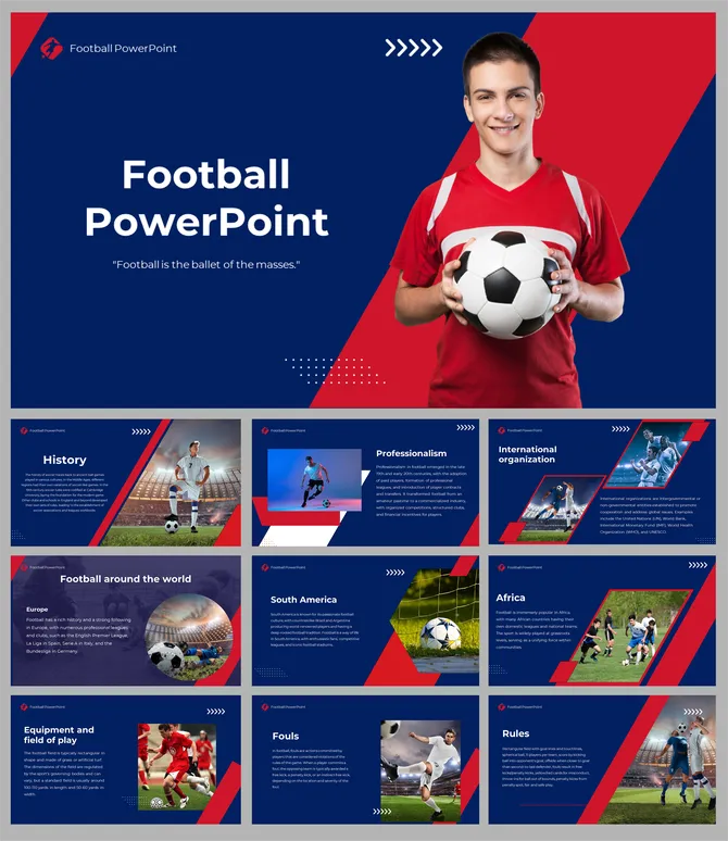 Microsoft Football Powerpoint Template