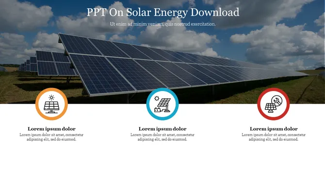 Solar Energy Ppt Template Free Download Solar Energy Ppt Page 2