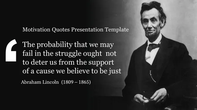 Ppt Motivational Quotes Inspirational Quotes Presentation Template ç