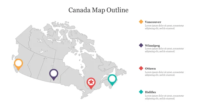 Free Editable Us Canada Map Image