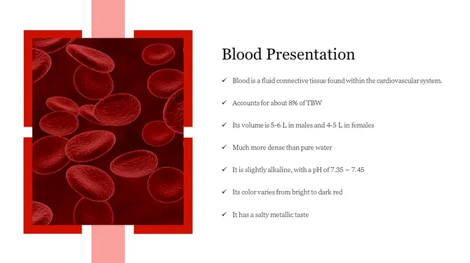 Red Blood Cells Powerpoint Template Cells Red Blood PowerPoint