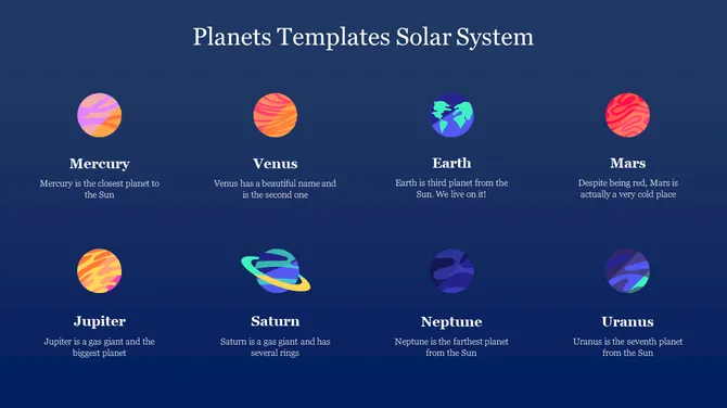 Solar System Infographic Template