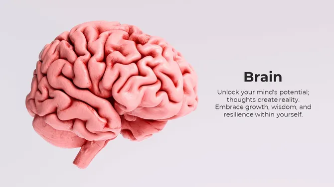 Human Brain With Red Yellow Eeg Powerpoint Templates Ppt