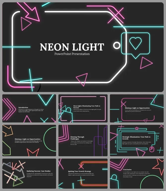 Sfondi Powerpoint Al Neon Vivaci Texture Al Neon Creano Un Bizzarro